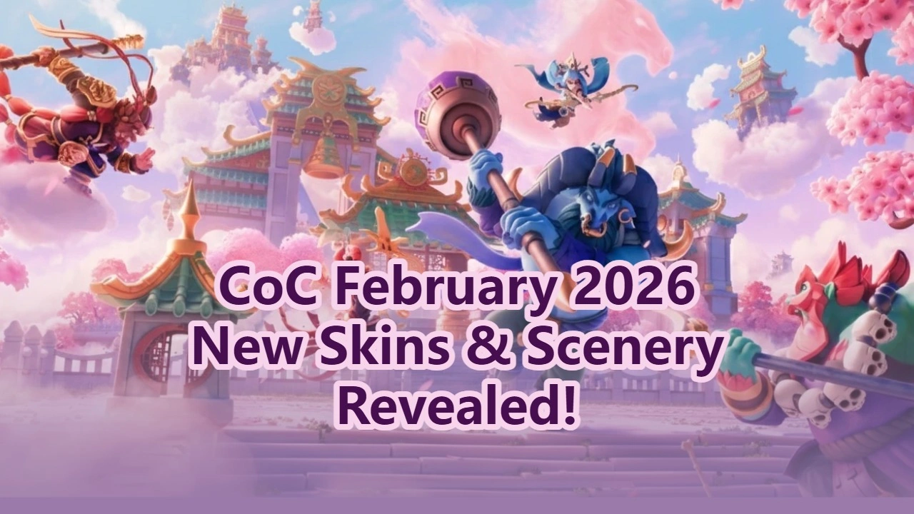 Clash of Clans February 2026: New Skins & Sky Palace Scenery Revealed!